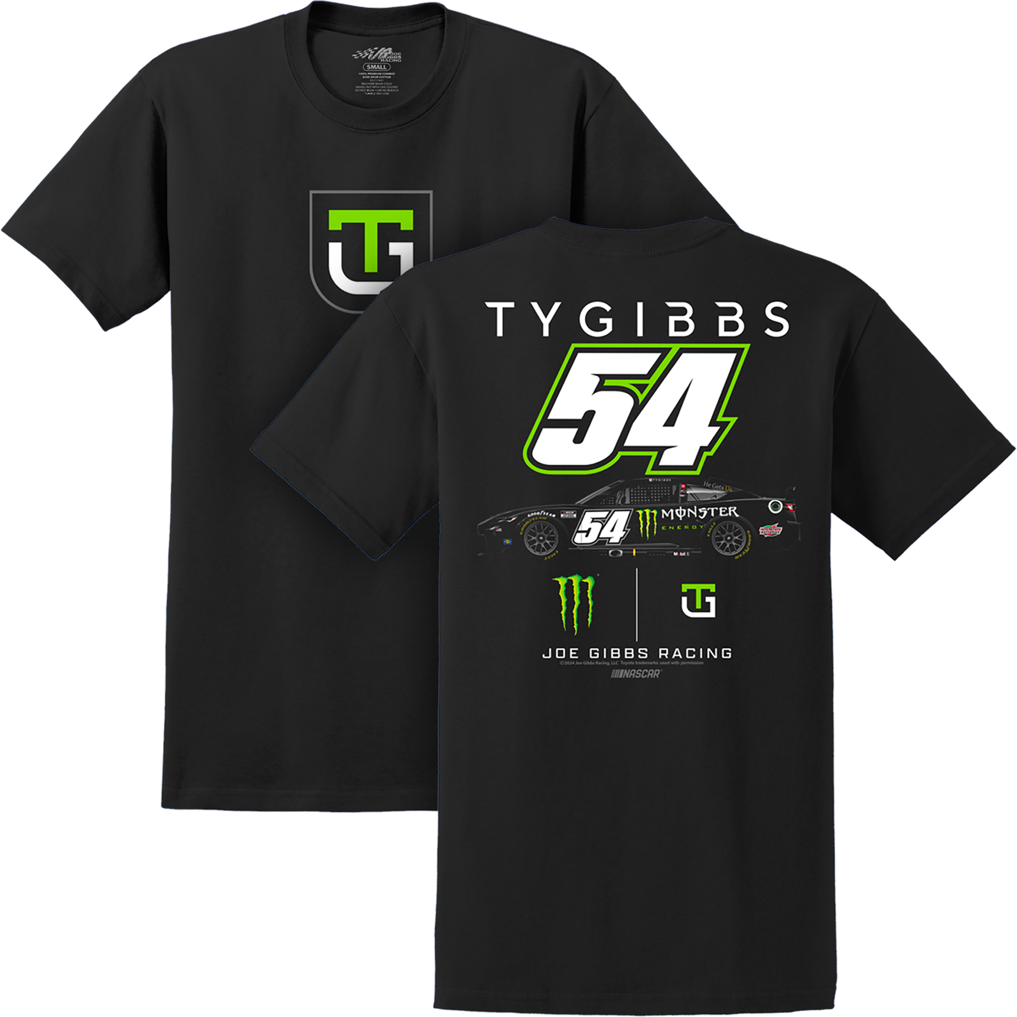 Ty Gibbs 2024 Monster Logo Black Tee – Joe Gibbs Racing Store