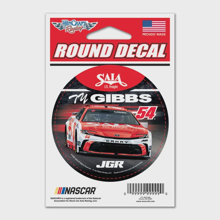 Ty Gibbs #54 Saia LTL Freight Round Decal 3x3 – Joe Gibbs Racing Store