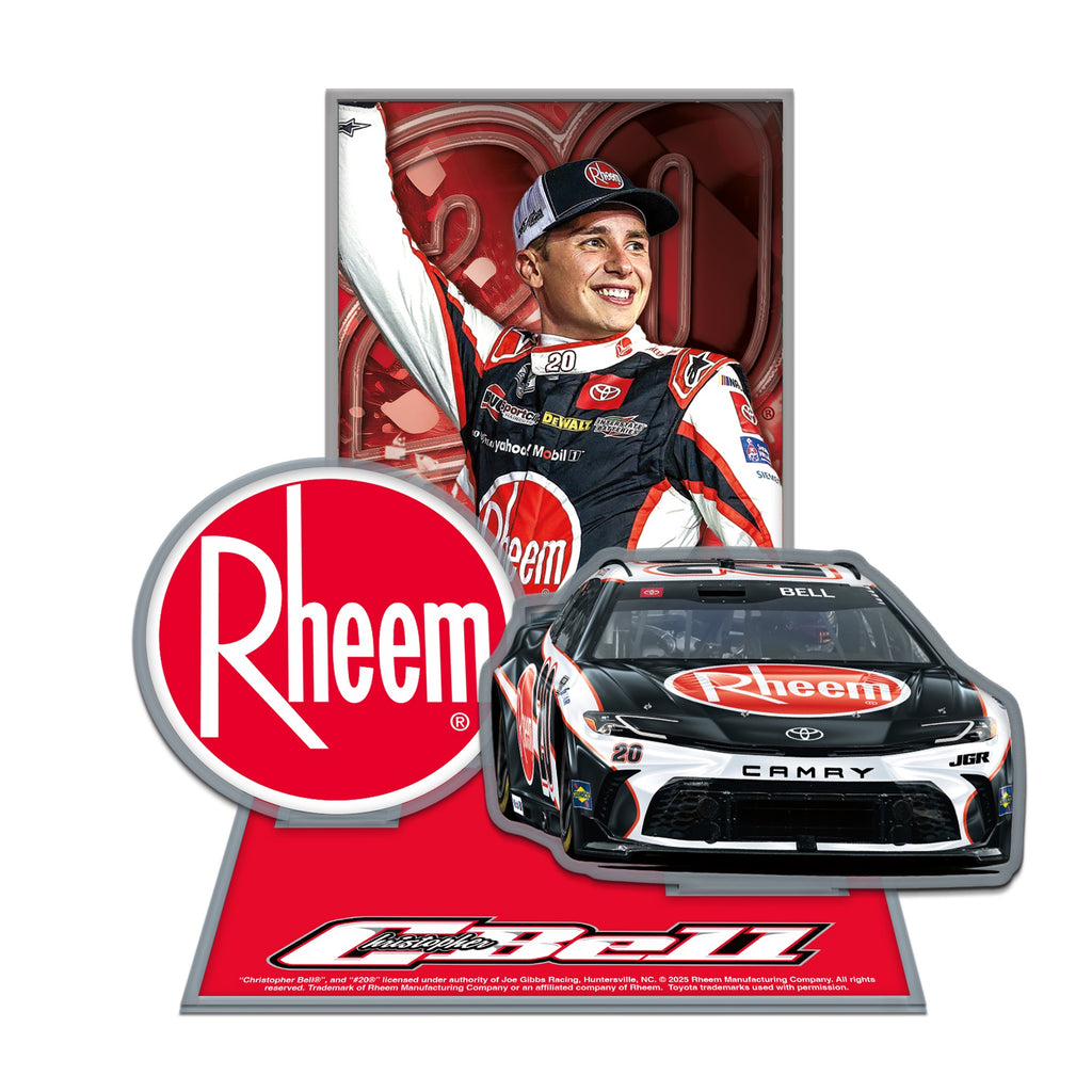 Christopher Bell Rheem Acrylic Driver Stand Up Set – Joe Gibbs Racing Store