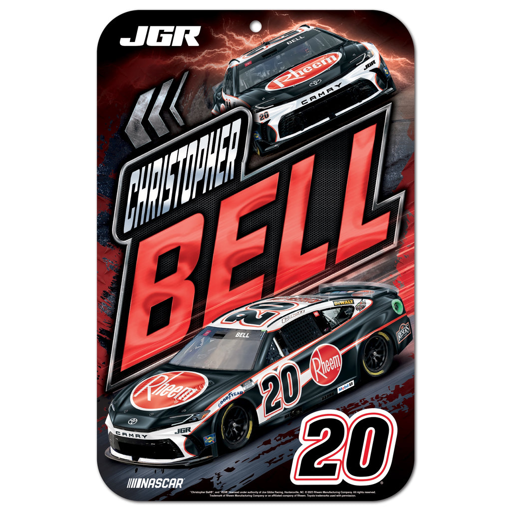 Christopher Bell 11x17 Rheem Plastic Sign – Joe Gibbs Racing Store