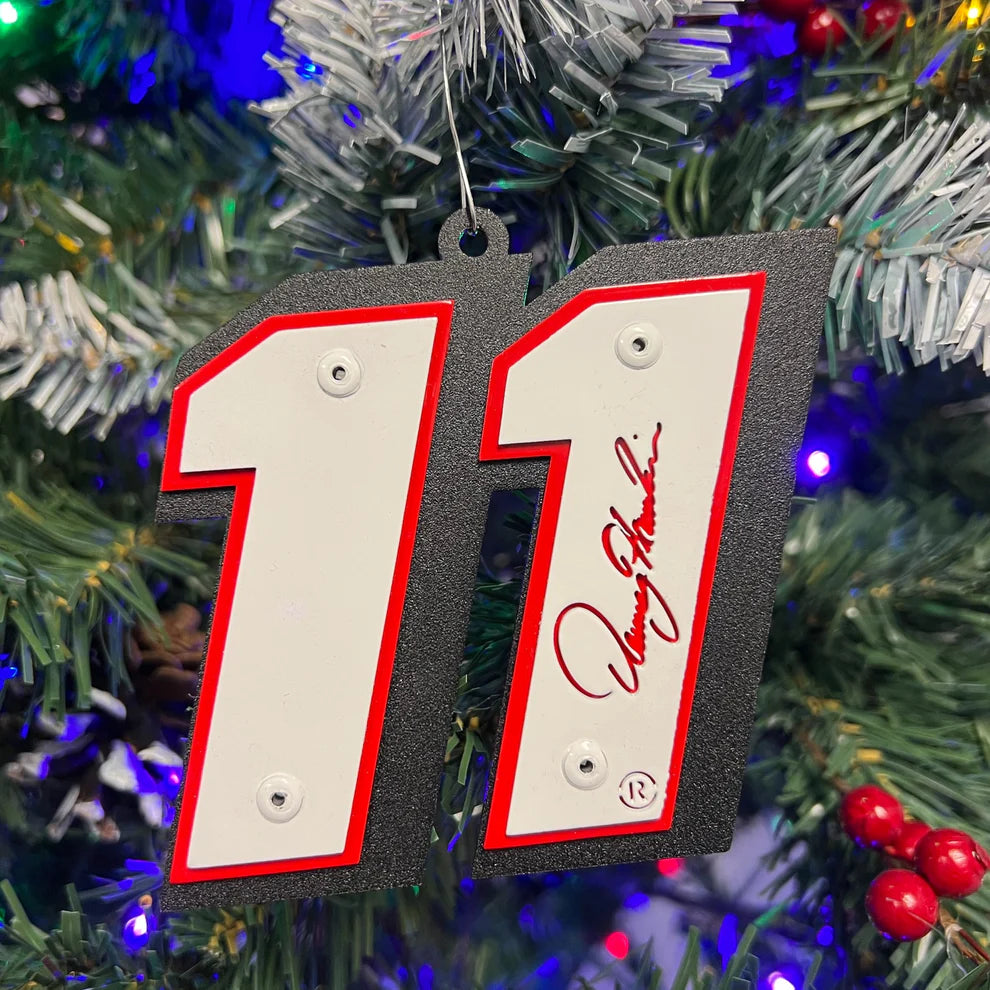 Denny Hamlin #11 Metal Car Number Ornament – Joe Gibbs Racing Store