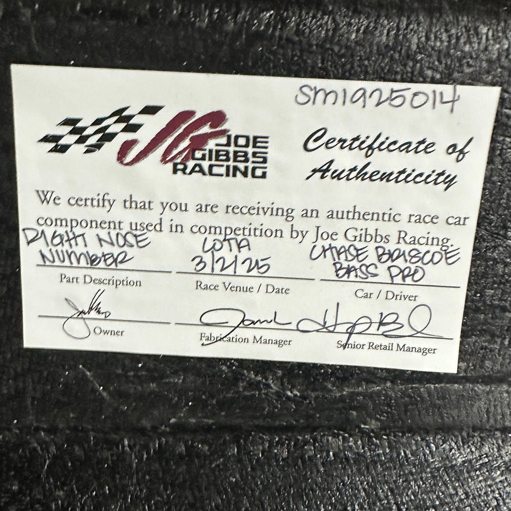 Chase Briscoe Right Nose Number - COTA 3/2/25 – Joe Gibbs Racing Store