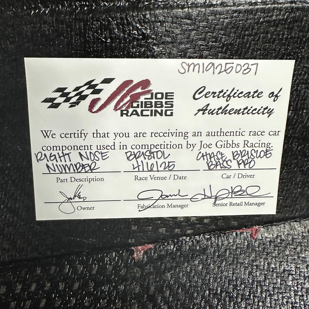 Chase Briscoe Right Nose Number - Bristol 4/13/25 – Joe Gibbs Racing Store