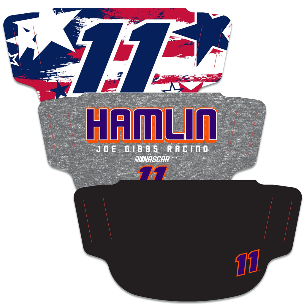 Denny Hamlin 3-Pack Fan Masks Face Covering – Joe Gibbs Racing Store