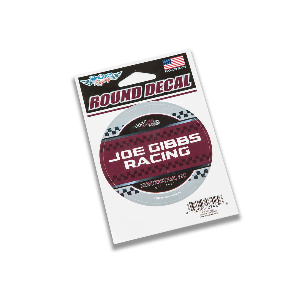 JGR 3" Round Decal – Joe Gibbs Racing Store